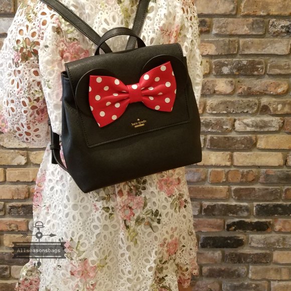 kate spade | Bags | Kate Spade Minnie Mouse Black Backpack Disney Nwt ...